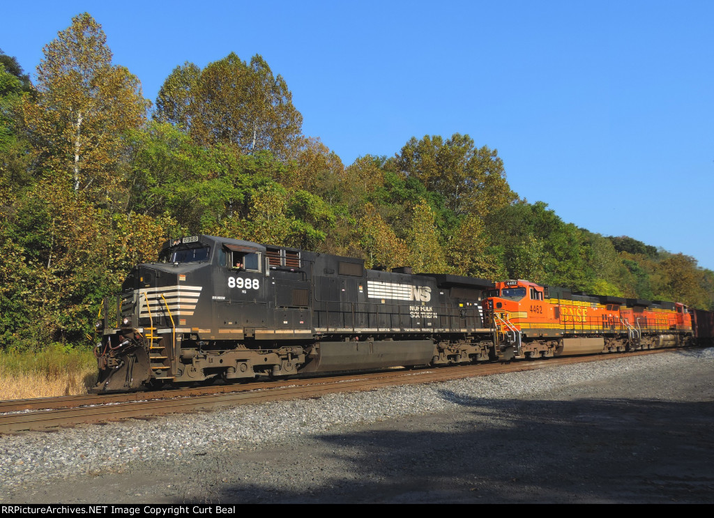 NS 8988, BNSF 4462, BNSF 4852